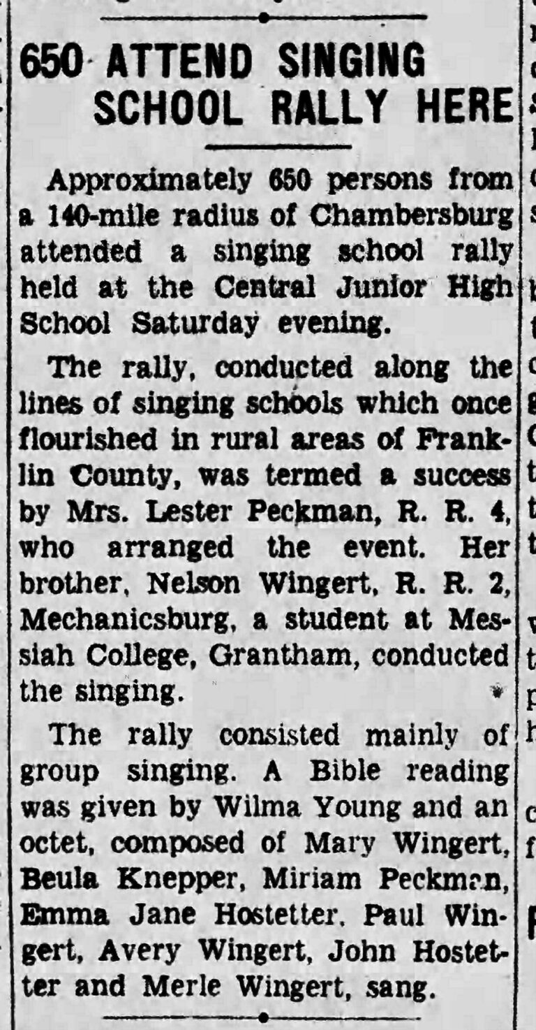 History Matters | Brethren In Christ Historical Society